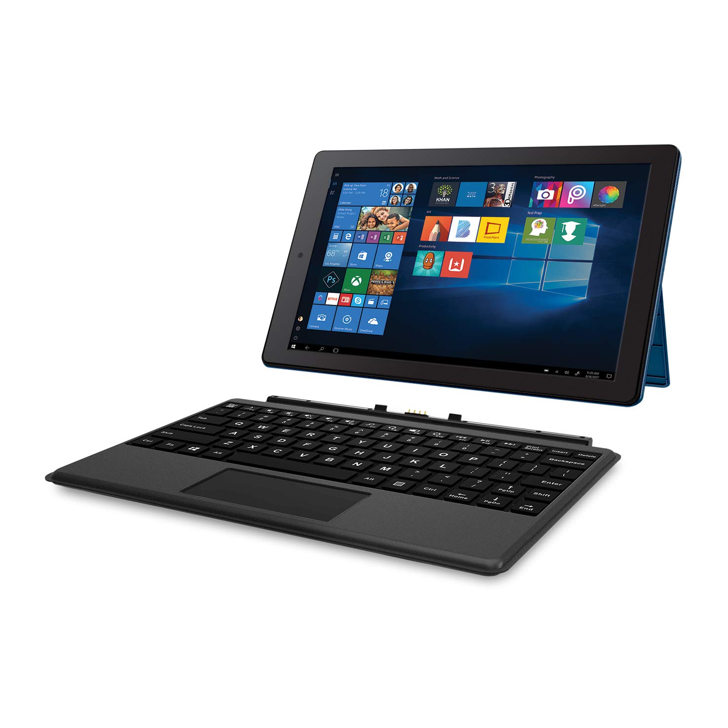 2018 RCA Cambio High Performance 10.1" 2-in-1 Touchscreen Tablet PC Intel Quad-Core Processor 2GB RAM 32GB Hard Drive Webcam WiFi Bluetooth Microsoft Office Mobile Windows 10
