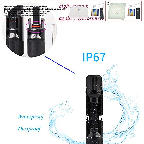10Pairs Connector Solar Connector Solar Panel Connectors Male Female IP67 TUV 1000Vdc UL 600Vdc Solar