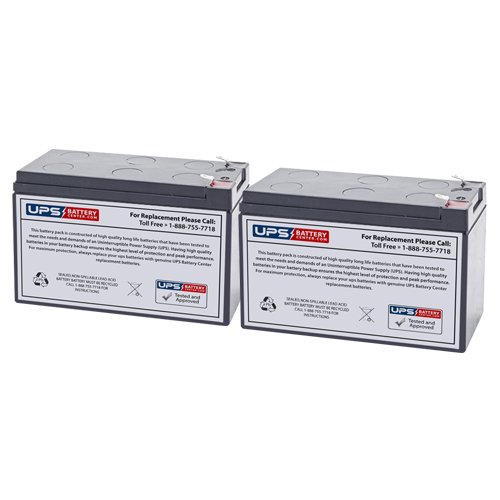 12V 7Ah F1 Sealed Lead Acid (SLA) Replacement Battery Set for Bruno Elite Stairlifts