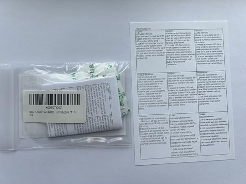125KHZ EM4100 RFID Soft Paper Sticker Dia 30mm Read Only (Pack of 10)
