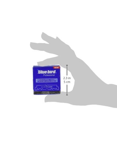 100 BLUEBIRD Single Edge Razor Blades for Barbers Hi-Stainless