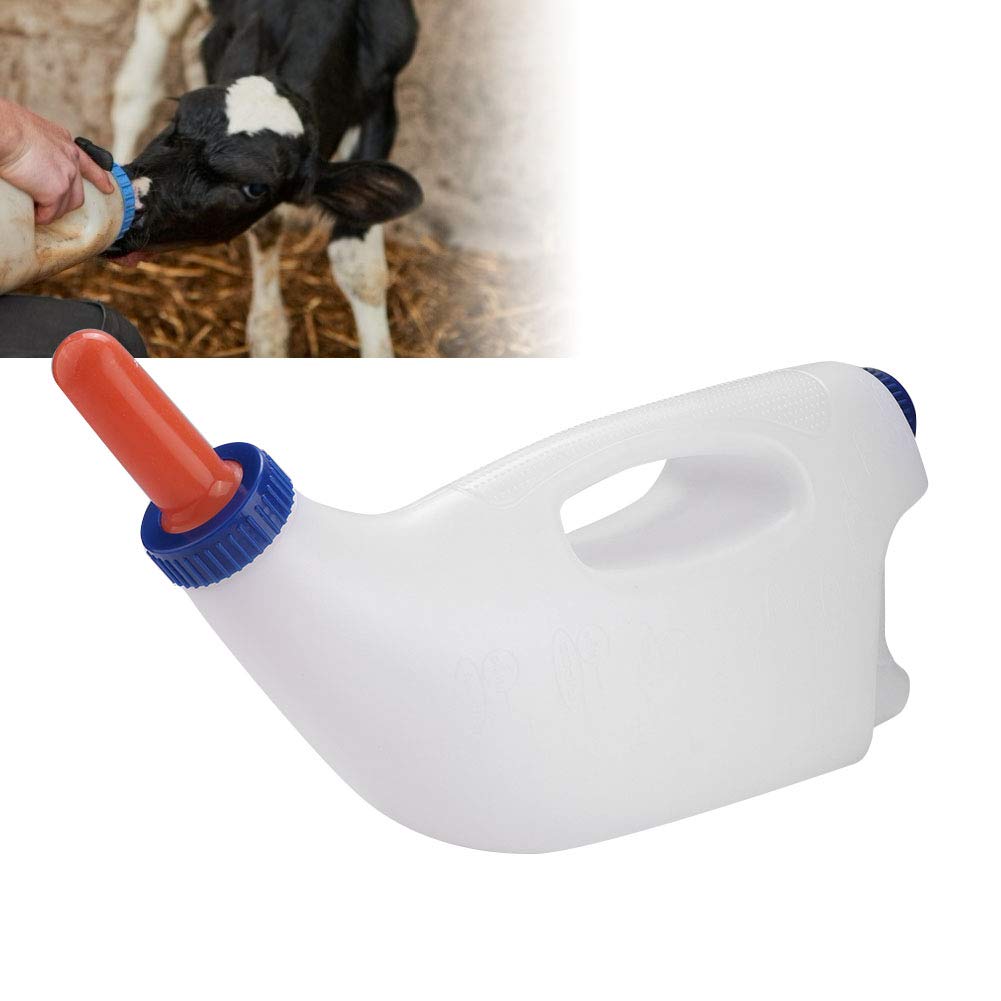 4L Calf Nursing Feeding Bottle, Lamb Milk Bottle Calf Goat Milk Feeder Bottle with Handle Livestock Supplies