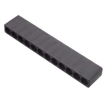 10pcs 12 Holes Screwdriver Bit Holder Drill Head Storage Case