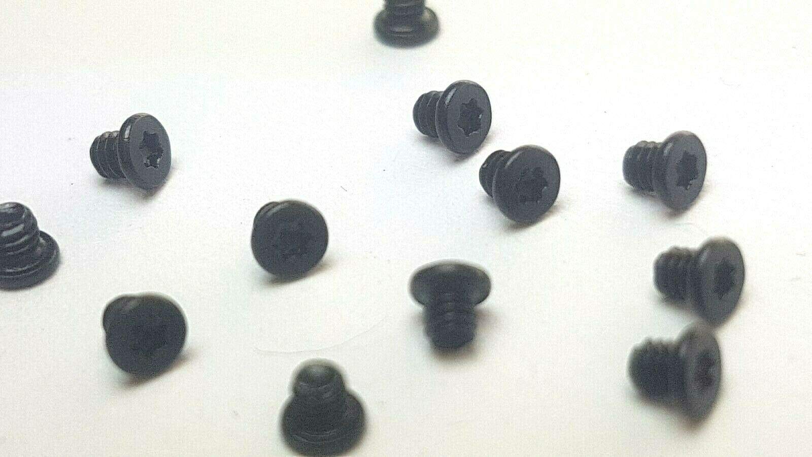 12x Small Black T5 Torx Screws M2x2mm Laptop Notebook New M2*2L+0.5 (3,0.4)