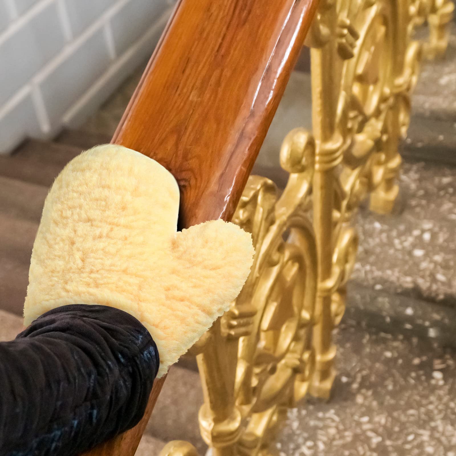 Remerry 12 Pcs Painters Mitt Painting Gloves with Thumb Paint Mitt Cleaning Dusting Mitt for Painters Decorators Glove