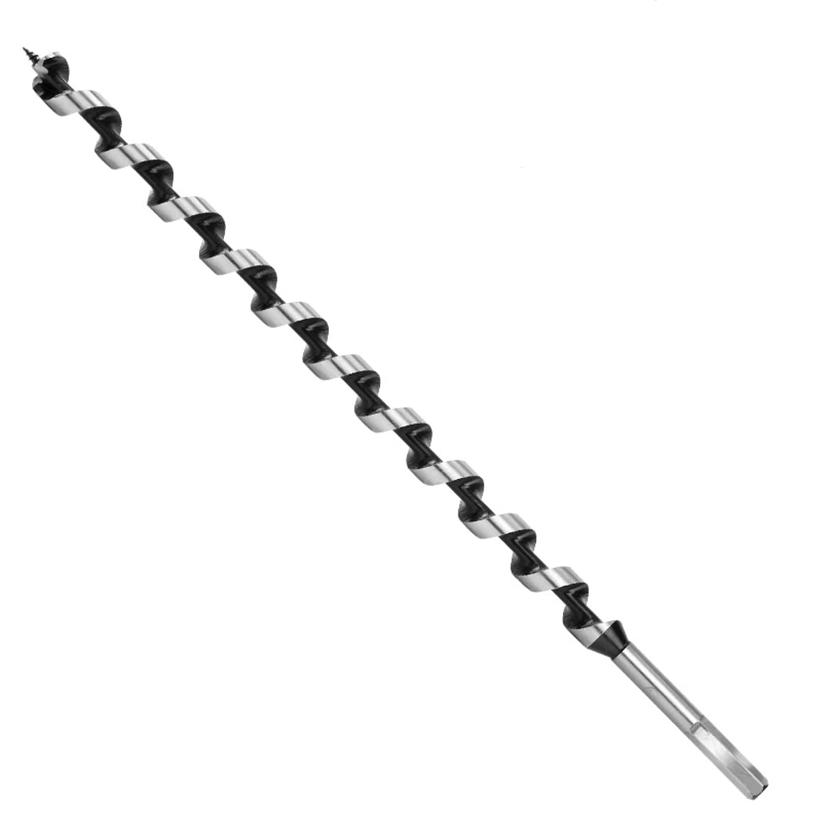 1/2-Inch x 12-Inch Auger Drill Bit for Wood, Long Drill Bit with Hex Shank 3/8-Inch, Carbide Auger Drill Bits for Soft and Hard Wood, Plastic, Drywall and Composite Materials