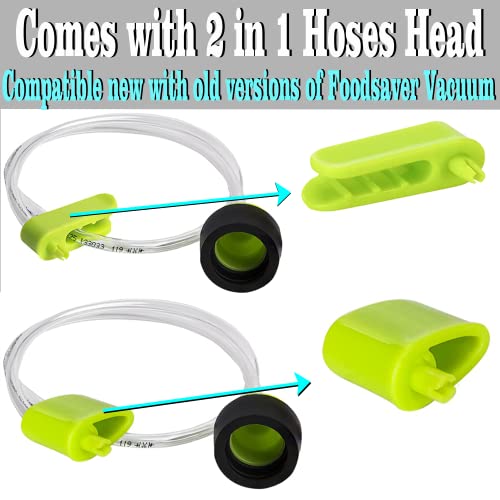 2 piece set Accessory Hose Compatible with FoodSaver ,Compatible FM2000,FA2000, and FM2100 GM FAX12 000 ,Suitable for all sealing zipper bags, wine plugs, seals jar, vacuum sealing agents