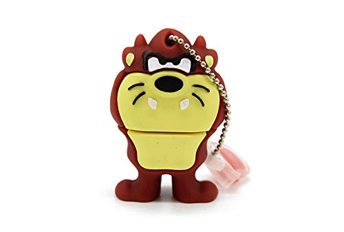 2.0 Tasmanian Devil Brown Animal 64GB USB External Hard Drive Flash Thumb Drive Storage Device Cute Novelty Memory Stick U Disk Cartoon