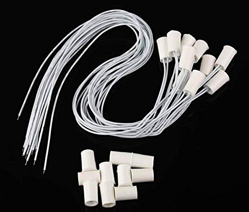 10pcs RC-33 NC Recessed Wired Window Door Contact Sensor Alarm Magnetic Reed Switch White