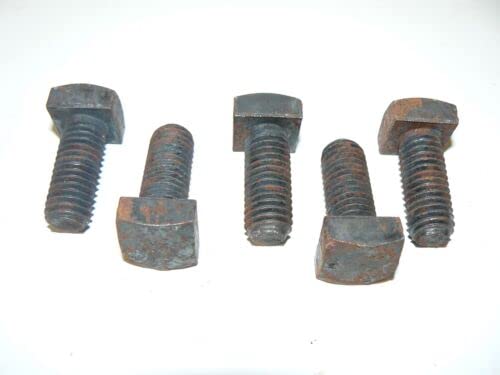 1/2"-13 x 1 1/4" Square Head Machine Bolt - Plain Steel Finish - Lot of 25 Pcs. HQ