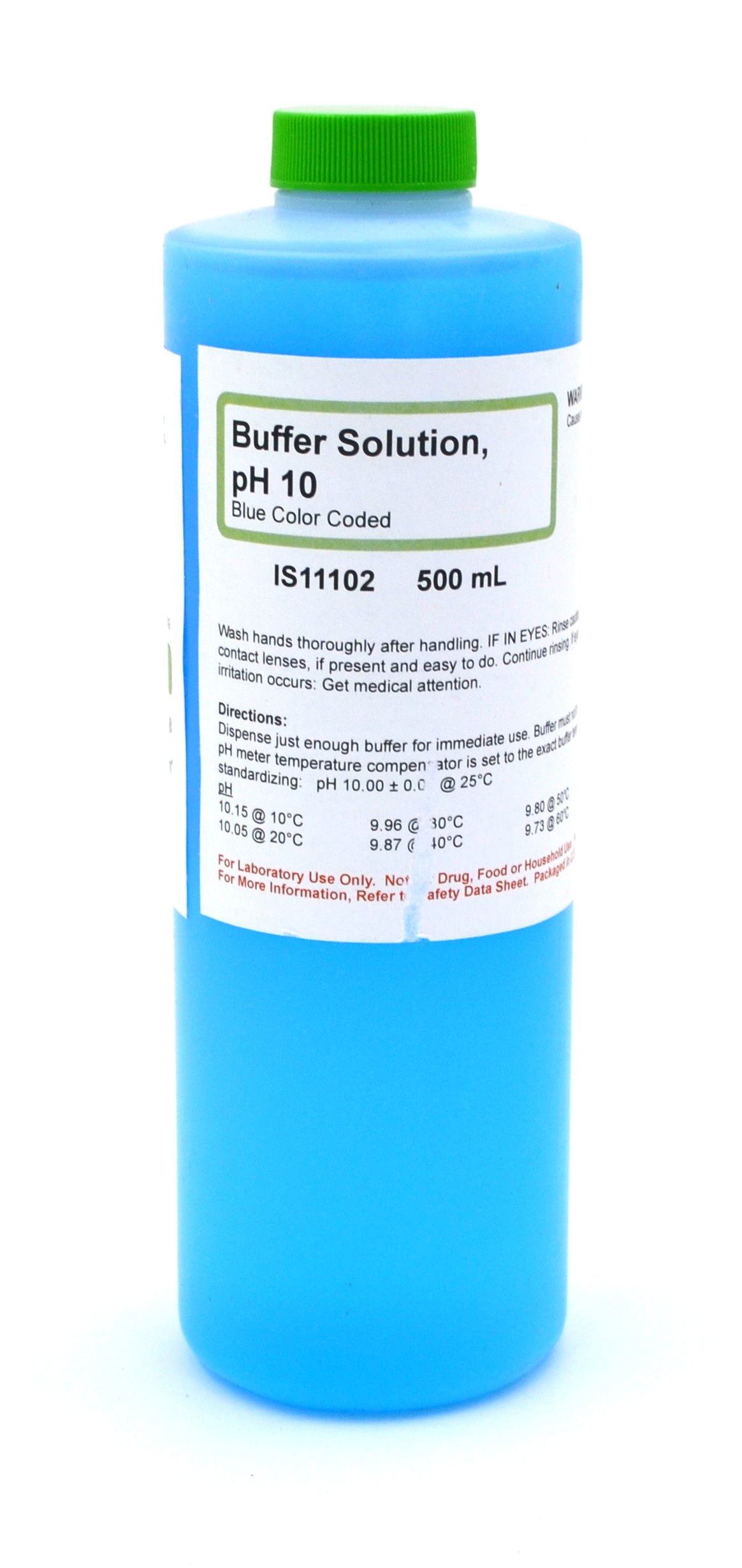 10.00 pH Standard Buffer Solution, Blue, 500mL - The Curated Chemical Collection