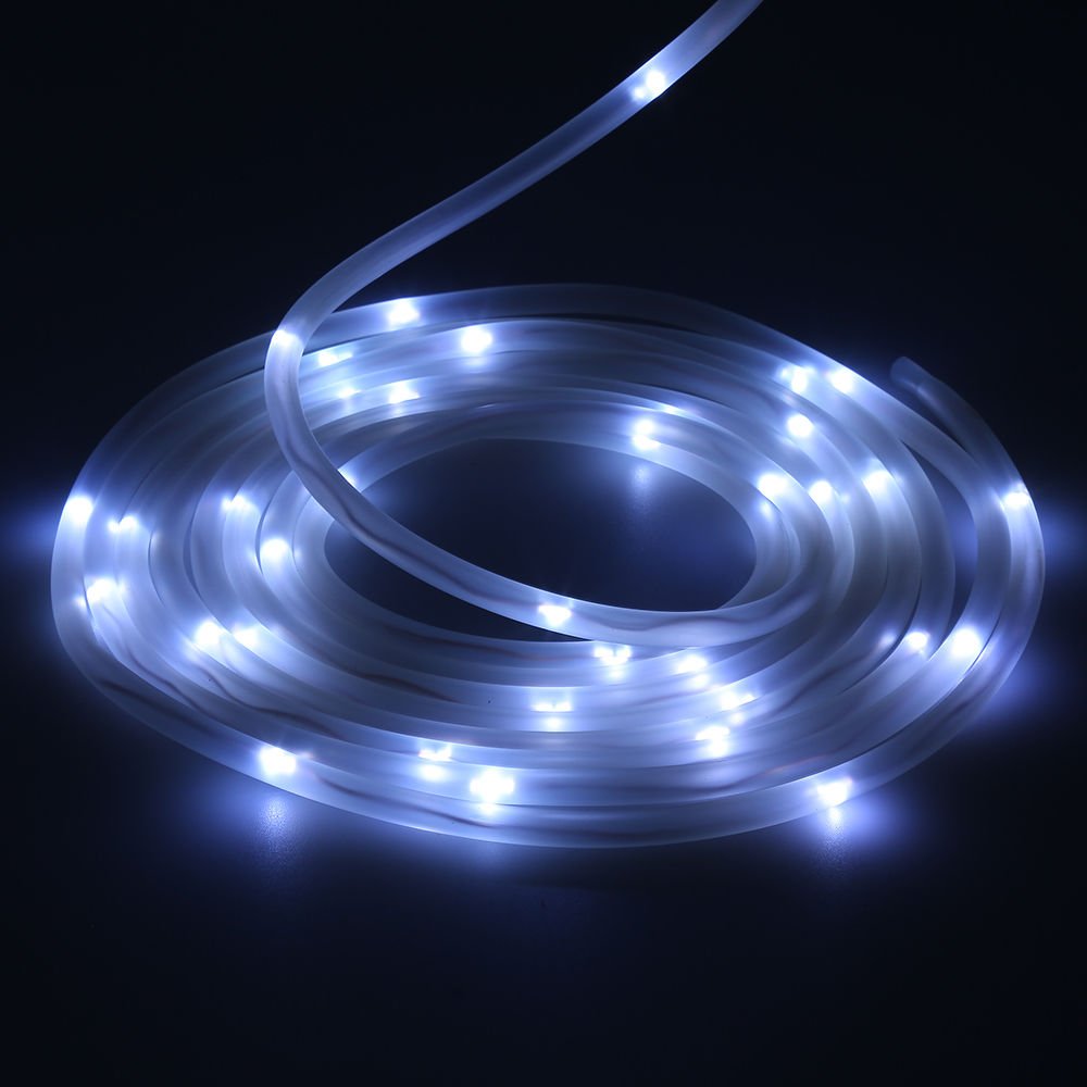 100 LED Solar string lights Fairy Rope for home garden wedding party decor RT6 - Cool White