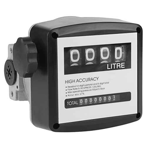 1% High Accuracy 1 Inch 4 Digital Gas Meter Counter Gauge Water Meter Flowmeter