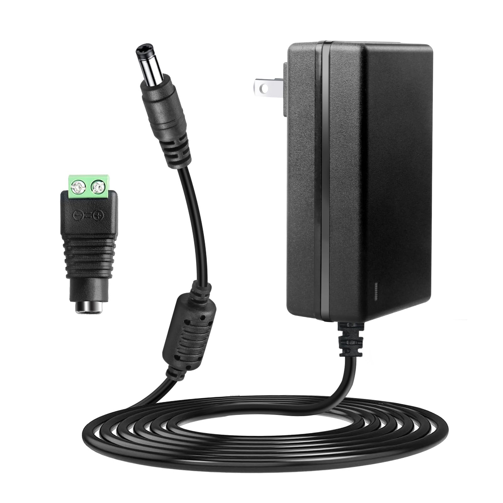 12V 3A Power Supply - LeTaoXing AC 100-240V to DC 12V 36W Switching Power Adapter Transformers 12V/3A for Home Security Camera Surveillance DVR NVR Led Light Strip (1 Pack)