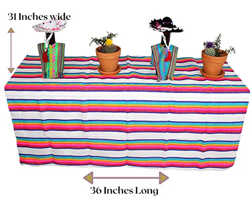 2 Yards Mexican Fabric, White Fabric by The Yard, Mexican Embroidered, Fiesta Decoration, Cinco de Mayo, Tela Mexicana.