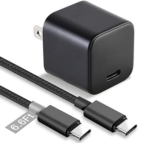 15W USB-C Fast Charger with 6.6Ft USB-C Cable for New Fire HD 8,8Plus,10,10Plus,Kids,Kids Pro,Max 11 Tablet(2020-2023 Release), Kindle Paperwhite(11th Gen), New Kindle(11th Gen) eReaders