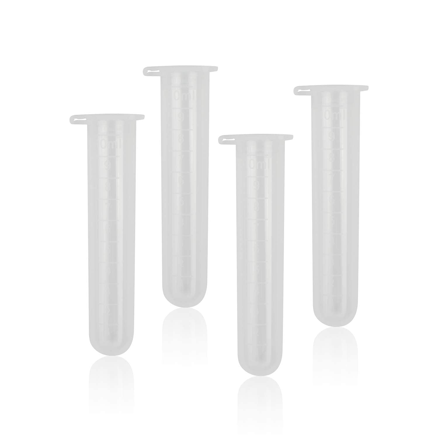 10ml Centrifuge Tubes Clear Plastic Vials EP Lab Centrifuge Vials 50pcs, Small Vial Liquid Test Sample Tube Storage Container with Snap Caps Lids