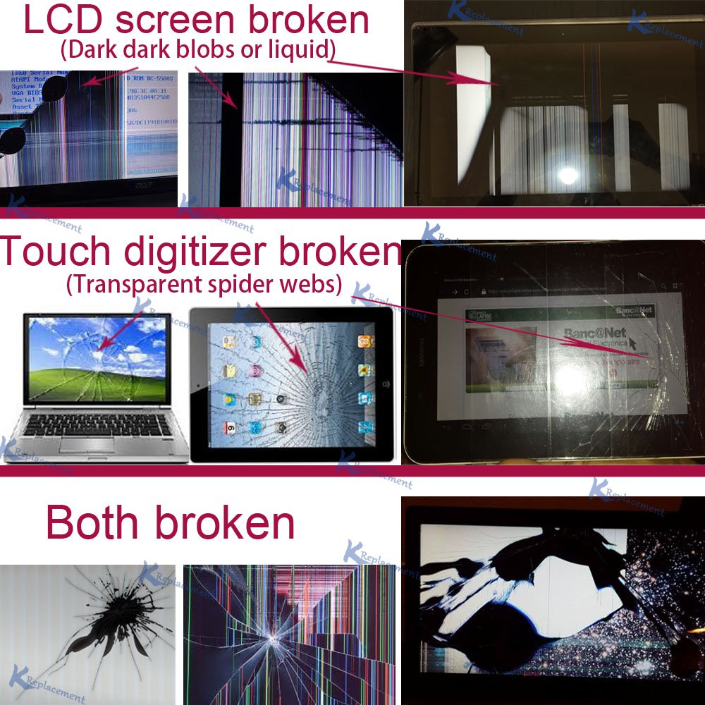 13.3" Touch Screen Replacement Assembly Digitizer + LCD Display for Dell Inspiron 13–7359 Full HD 1080p 1920×1080 with YouTube Instructions (Non-Bezel)
