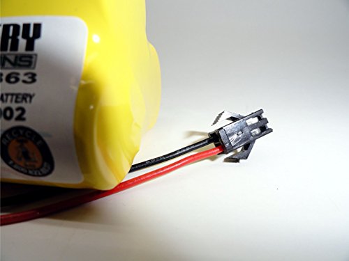 2pc Replacement for Litonia ELB-B002 Battery Emergency Light 3.6v 2.2Ah NiCD ELBB002