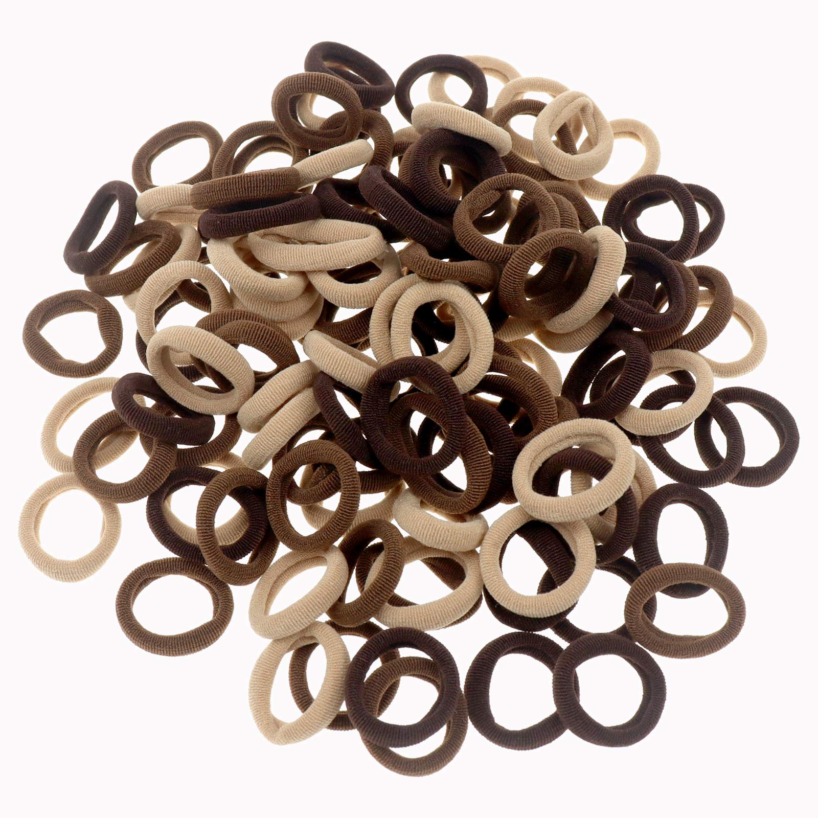 100 Pack Nylon Small Hair Ties Seamless Ponytail Holder Toddlers Baby Girls' Hair Elastics