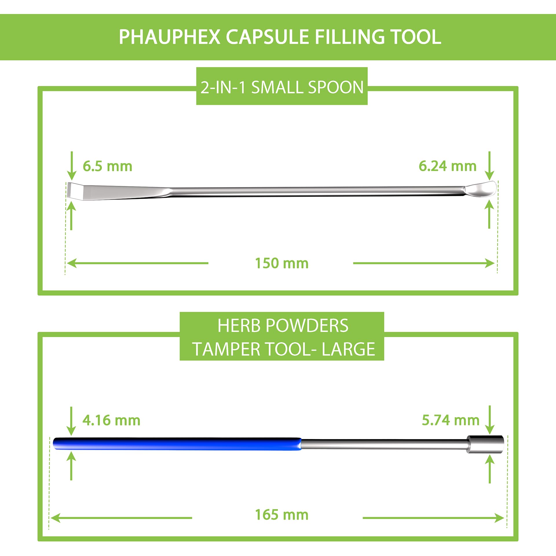 10 PCS Capsule Filling Tool Kit for Pill Filler - Lab Scoops 000# 00# 0# 1# 2# Lab Spoons Tool Suitable for Medication, Supplements, Turmeric Powder Capsules