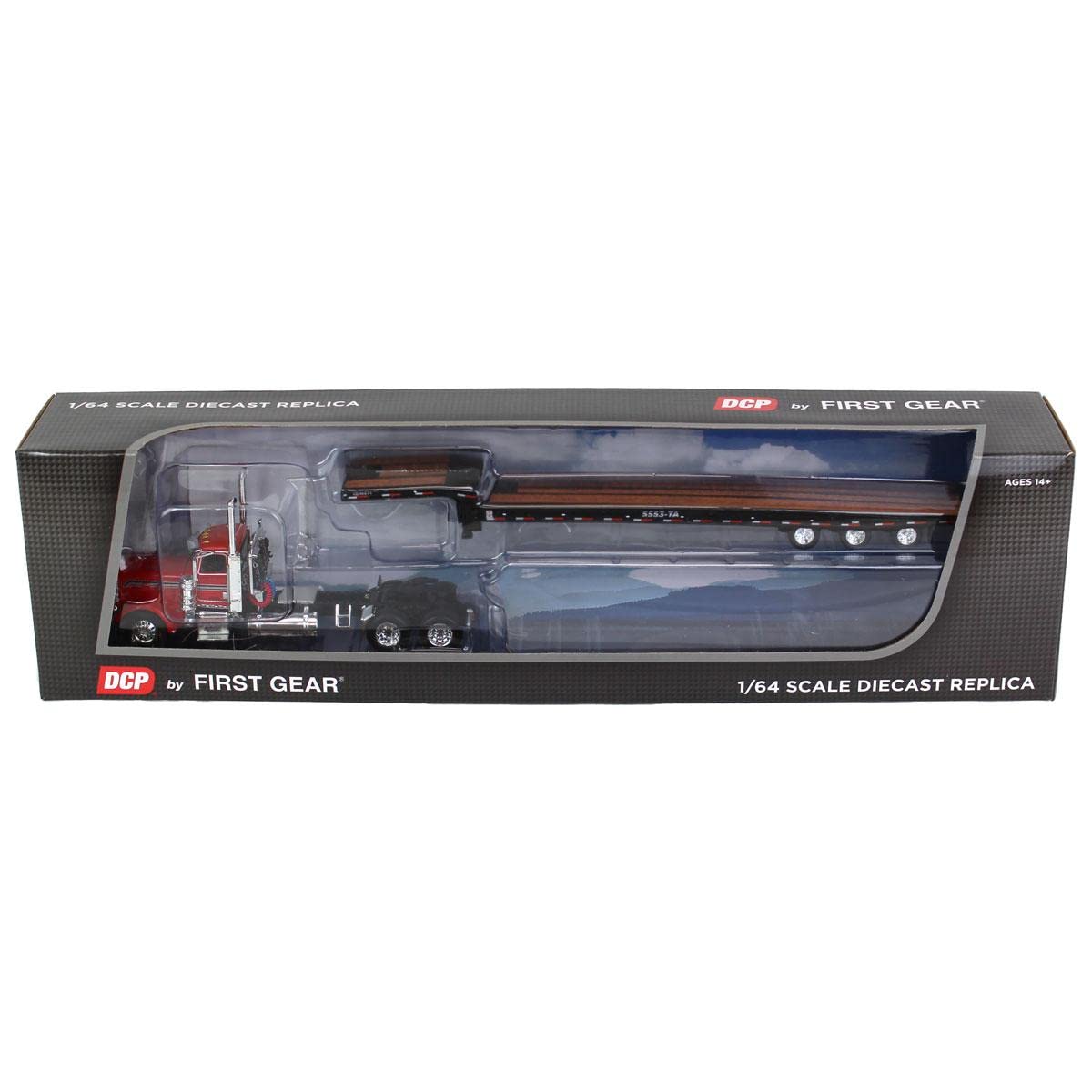 1/64 Peterbilt 389 Day Cab with Headache Rack & Talbert 5553TA Trailer, Binkley & Hurst 60-1446