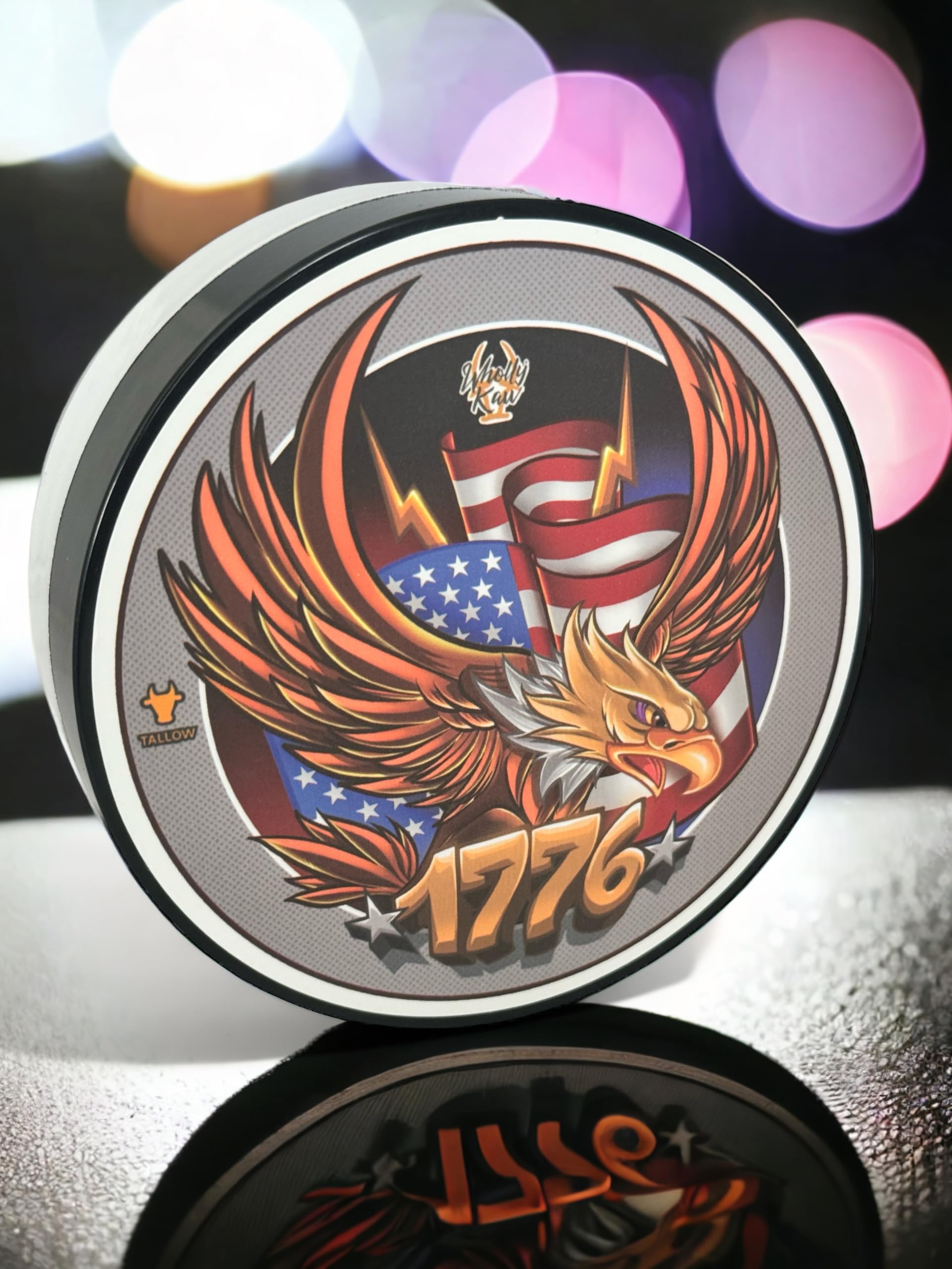 1776 Shaving Soap. Donkey Milk, Water Buffalo Milk, Whey Proteins, Tallow, Hops Extract. Osmanthus, Benzoin, Labdanum, Grapefruit, Artemisia, Tarragon, Patchouli, Musk, Tonka Bean, Cedarwood
