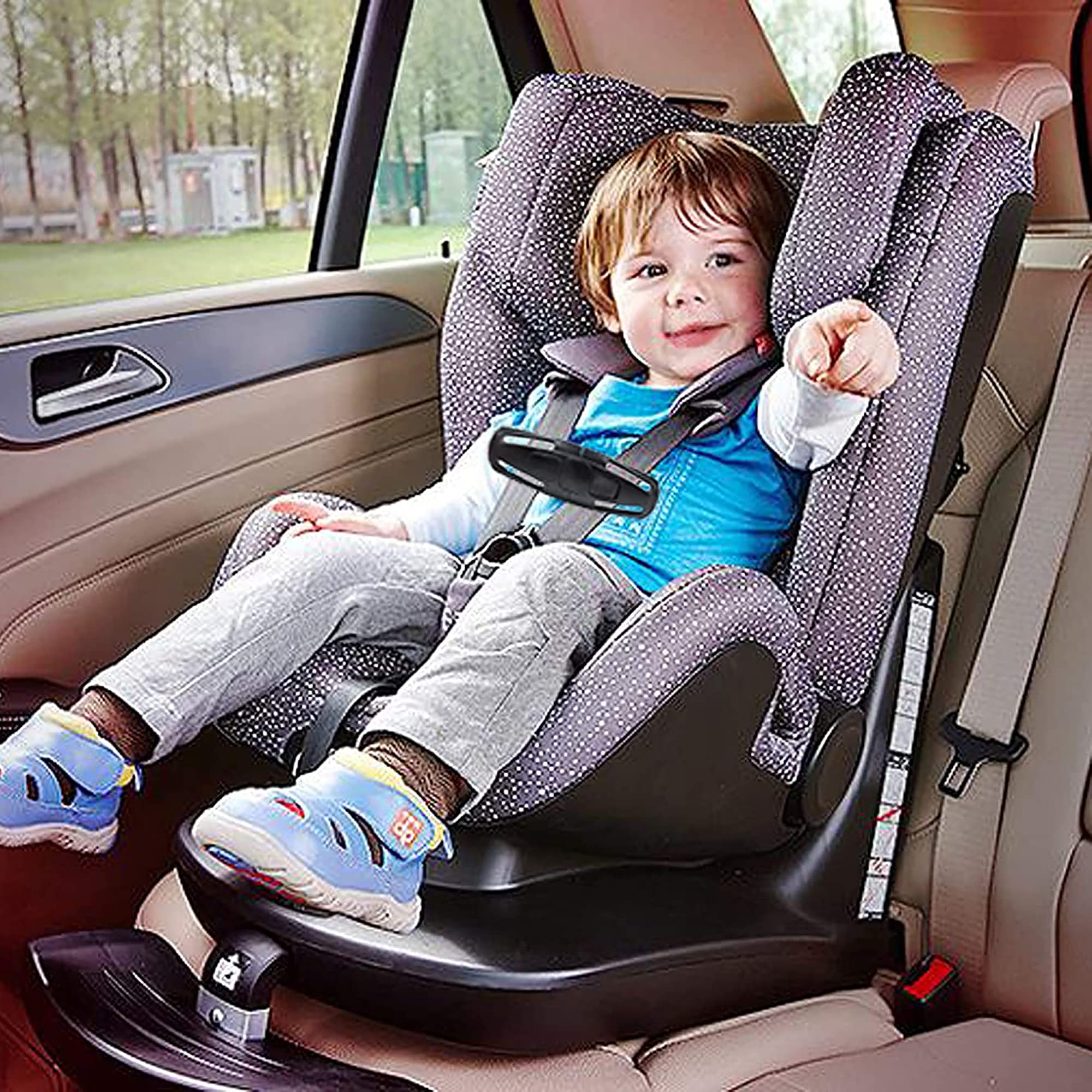 2 Pack Seat Chest Harness Clip Seat Safety Belt Clip Buckle Lock Stroller Chest Clip Universal Replacement for Baby and Kids Trend, Adjustable Guard (Black)