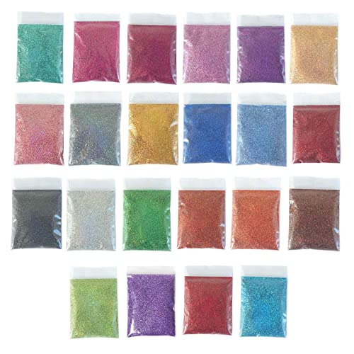22 Color Glitter Holographic Festival Powder Sequins Craft Glitter for Face Hair Body Nail Art Decor Resin Fillings