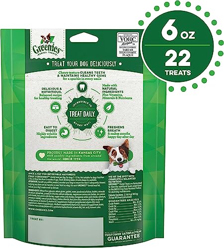 2 Pack - Greenies Treats for Dogs (5-15 lbs/2-7 kg) Mini Treat-Pak-Teenie 6 oz
