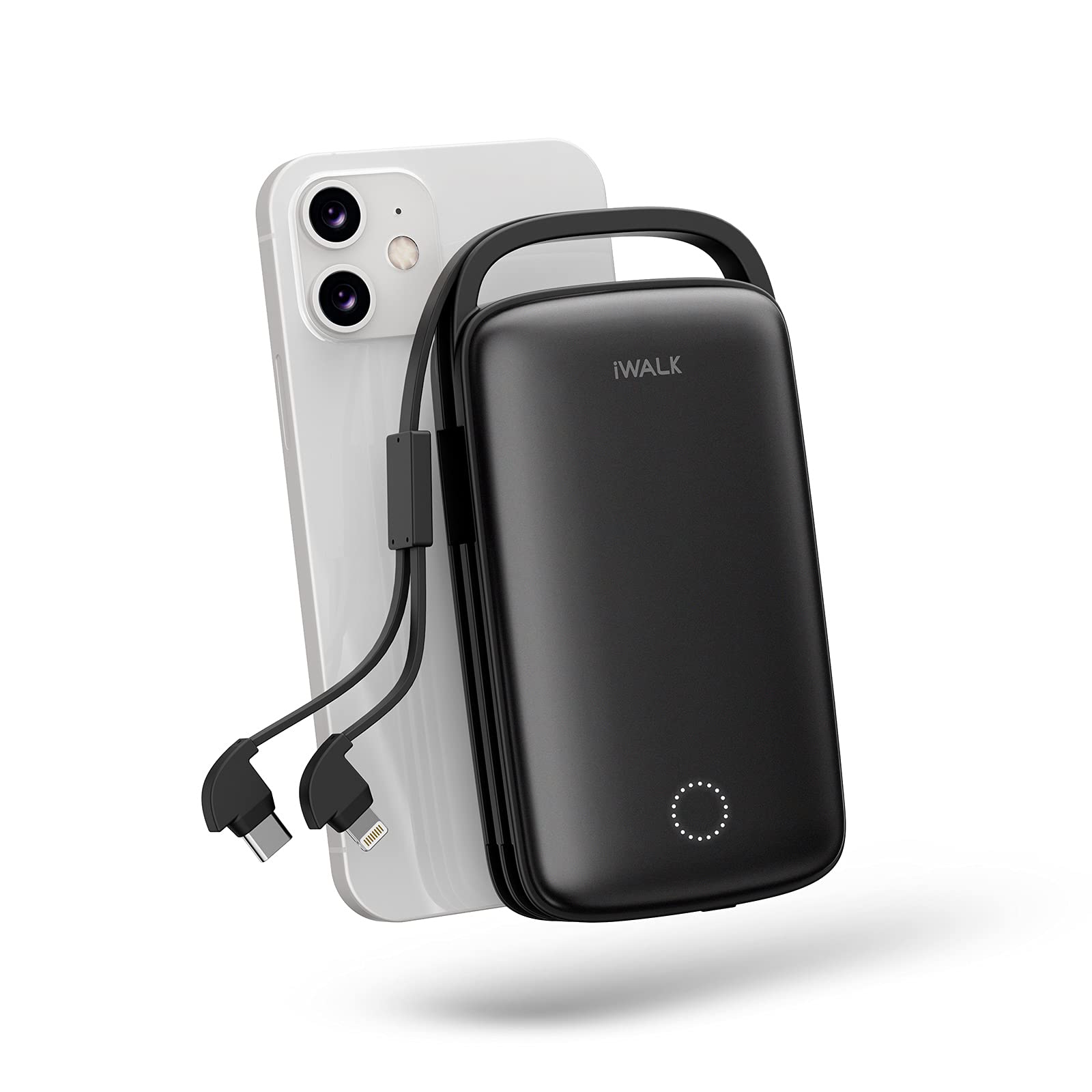 iWALK Portable Charger 20000mah Power Bank 18W PD Charger with Built in Cables USB C Compatible with iPhone 14/13/12 Mini/12 Pro Max/11/Xs/XR,iPad,Samsung,LG, Fast Charging for Outdoor
