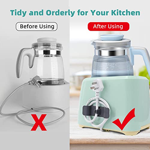 12 Pack Kitchen Appliance Cord winder, Appliance Cord Organizer Stick on Mixers, Coffee Maker, Pressure Cooker and Air Fryer