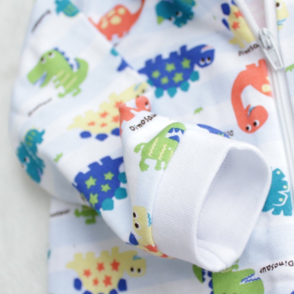 Marquebaby Baby Boys Footie Overall - Zip Front 100% Cotton Playwear Romper, Green01, 18 Months
