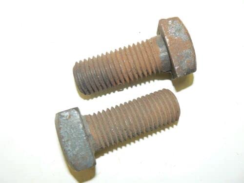 1"-8 x 2 1/2" Square Head Machine Bolts - Plain Steel Finish - Lot of 8 Pcs. HQ