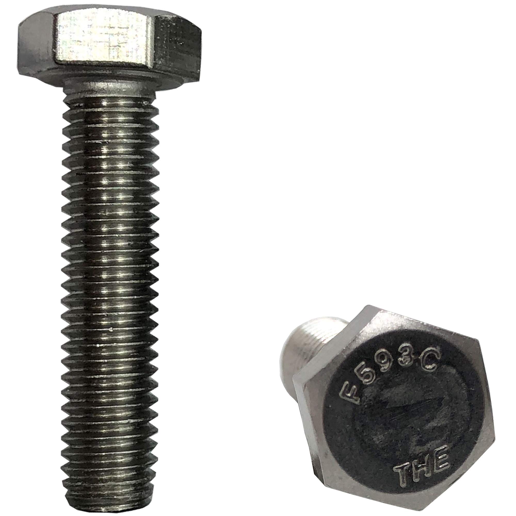 1/4" x 1.5" - 20. 304-STAINLESS STEEL - HEX HEAD BOLT - 304 GRADE. General Purpose - Hurricane Bolt (100)