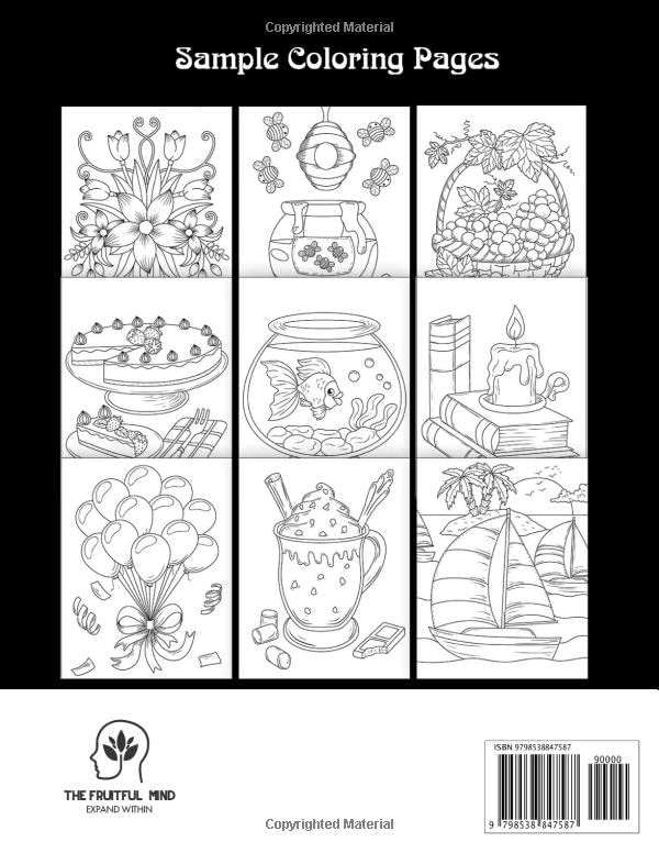 100 Easy Designs: A Large Print Coloring Book Featuring 100 Fun and Easy Designs for Adults, Seniors, and Beginners