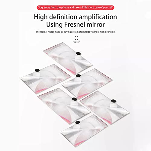 12 inch Screen Magnifier, 3D Smart Mobile Phone Screen Amplifier with Foldable Holder Stand for Any Smart Phone to Watch Your Movies and Videos, Black, F3
