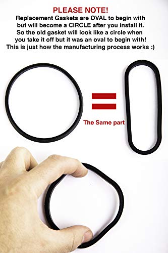 2 Pack Replacement Rubber Gasket Seal Ring 30 oz Tumbler Vacuum Stainless Steel Cup Flex Spare Yeti Ozark Trail Rocky Mountain Top Lid CocoStraw Brand (2 Pack Gaskets - 30oz)