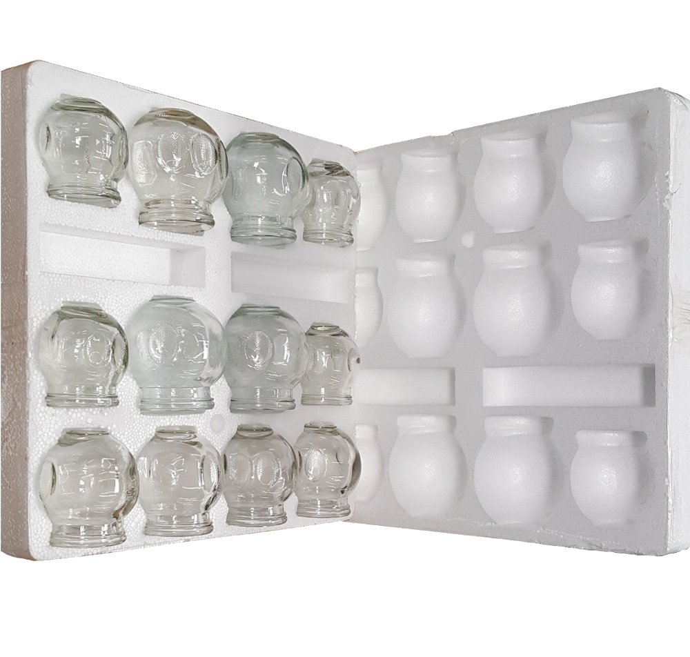 12 pc Fire Glass Cupping Set Jars Professional Quality (4 cups #3) (4 cups #4) (4 cups #5)12 pc Fire Glass Cupping Set Jars Professional Quality (4 cups #3) (4 cups #4) (4 cups #5)