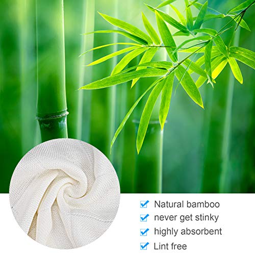 10 Pcs Kitchen Dish Cloths Set, Premiunm Bamboo Fiber Dishcloth Towels. Reusable and Absorbent Dish Cloths & Dish Towels,Suitable for Kitchen Bathroom and Cleaning Counters,(12” x 12”)