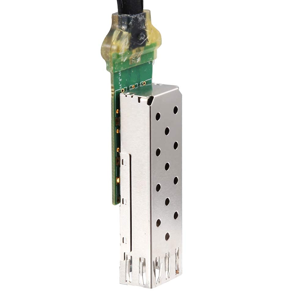 10Gtek 10G SFP+ to SFP+ Extender Cage with EEPROM on Cage Side, 3M Flat Cable in Nylon Jacket, 30AWG, 30cm