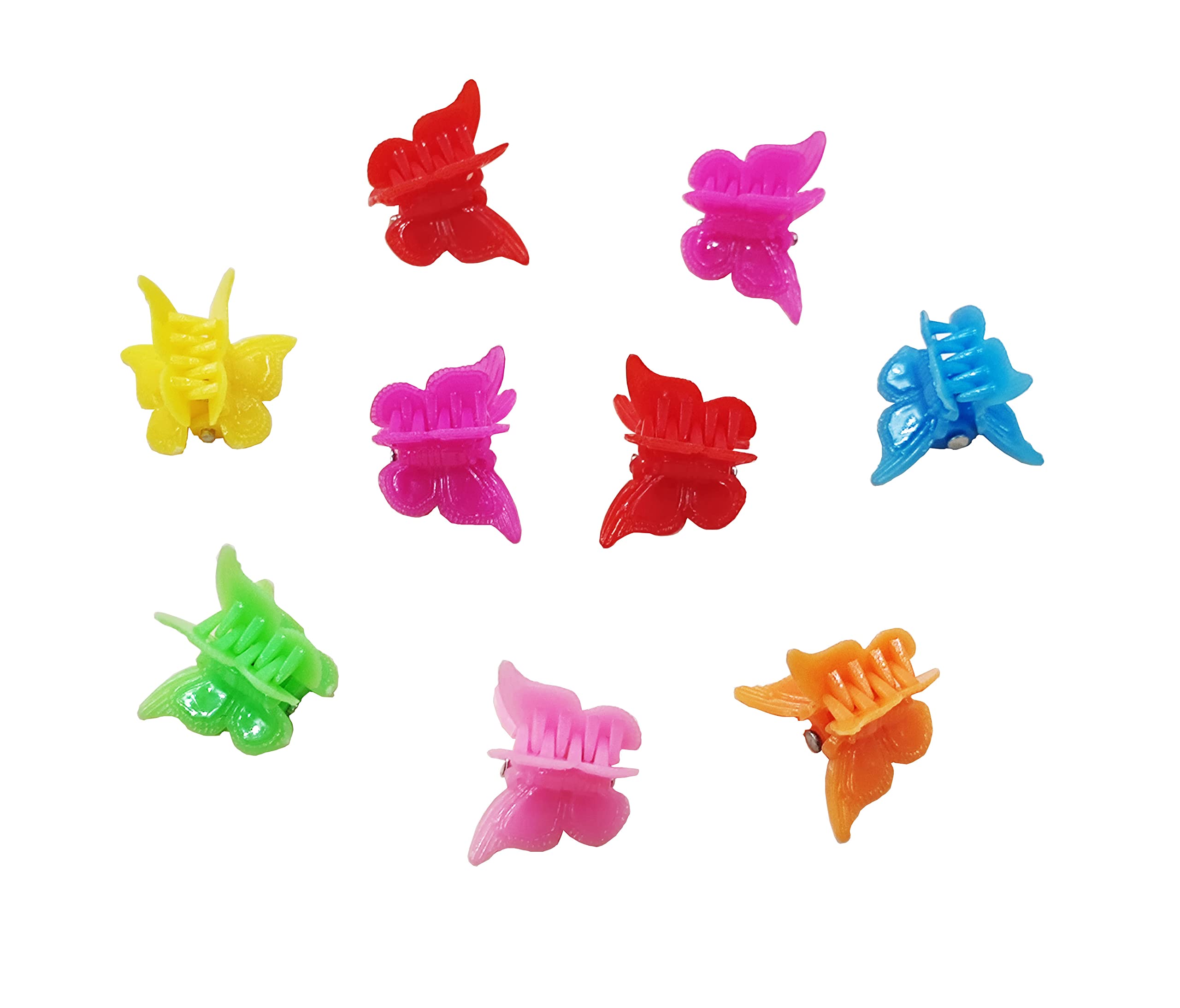 100 PCS Mini Butterfly Hair Clips for Girls and Women,(Colors in Random)