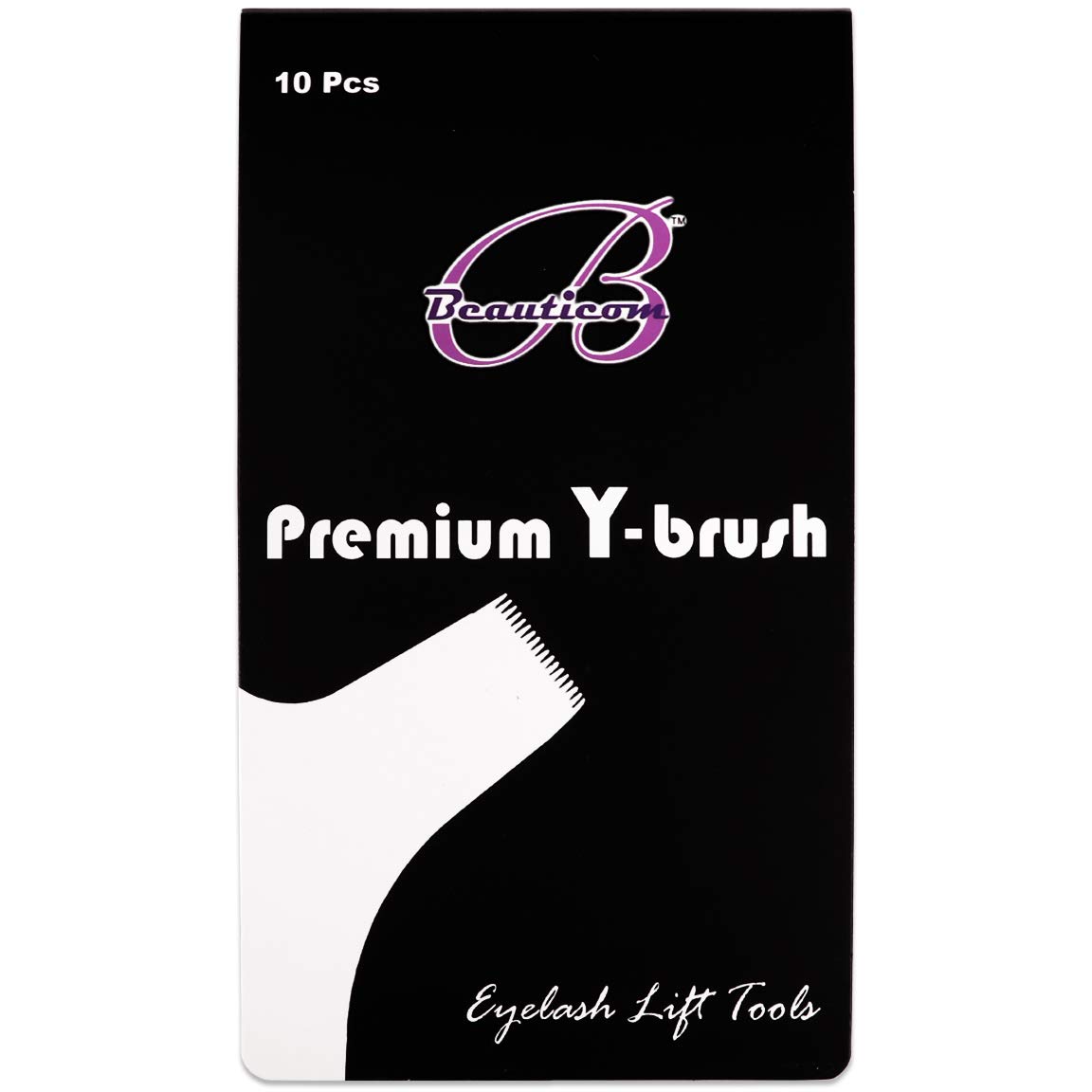 10 Pcs - Beauticom Dolly's Lash Y Shape Eyelash Lift Silicon Brush - for Eyelash Perm Extension MakeupTool