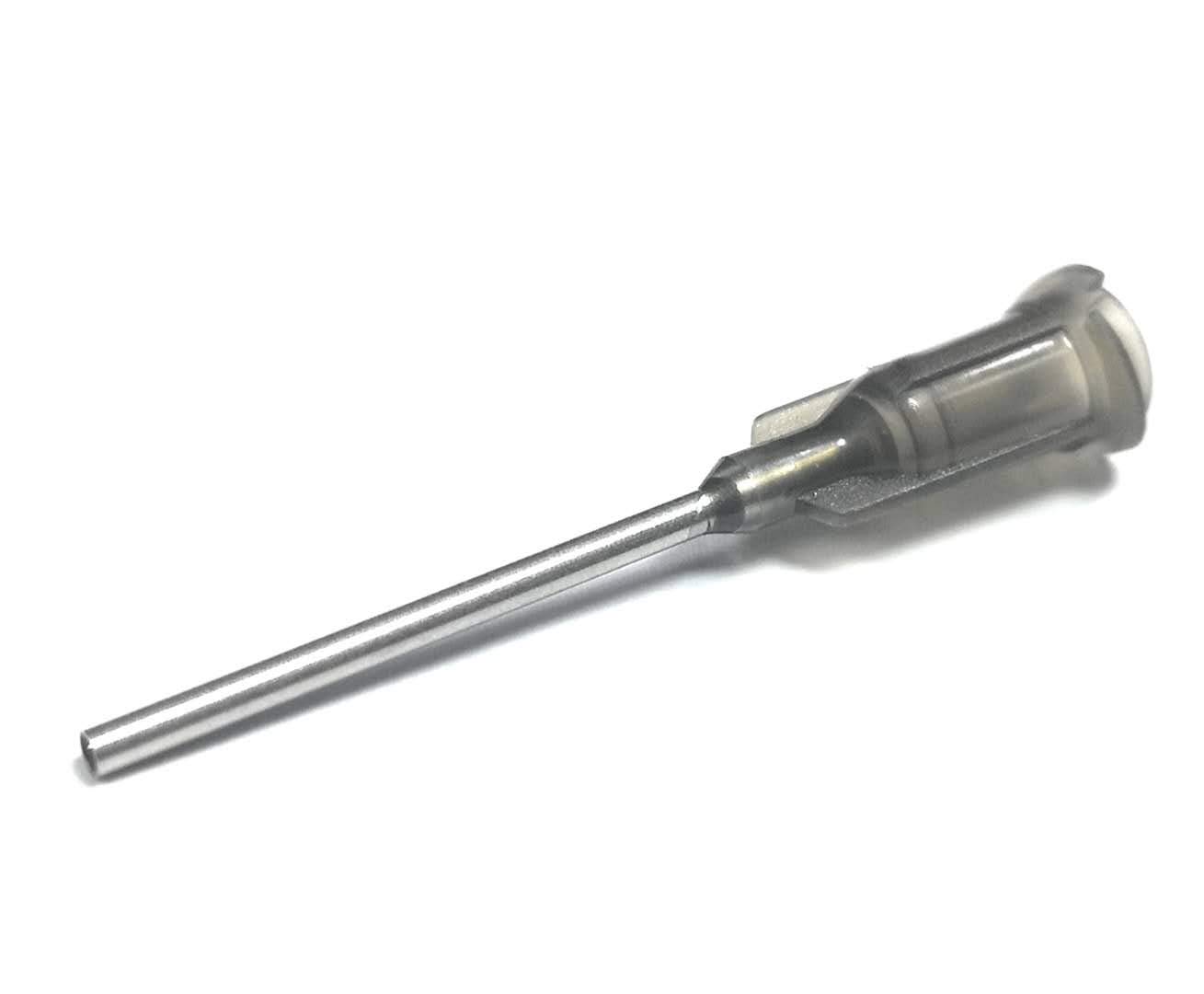 16 Ga 1 Inch Blunt Tip Dispensing Needle - Luer Lock - Precision Applicator (Gray,50Pack)