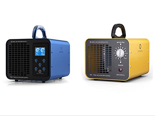 Airthereal Bundle | MA10K-PRODIGI Digital and MA10K-PRO Ozone Generators 10000 mg/h High Capacity O3 Ionizer Machine - Fireproof Tested by SGS