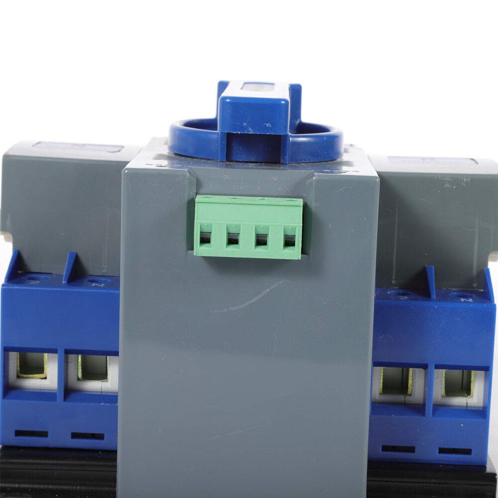 110V 2P 63A Dual Power Automatic Transfer Switch Dual Power Generator Changeover Switch 50HZ/60HZ with Electronic Instruction Manual