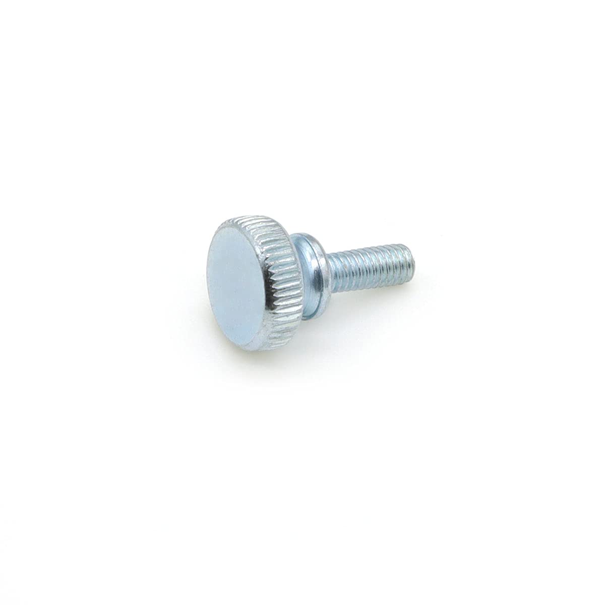 50 Pieces Flat Knurled Head Fully Threaded Thumb Screws Bolts Fastener, Thumbscrew Threaded Knurled Grip Knobs Thumb Screw (M4x10)