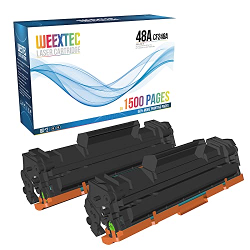 CF248A Compatible Toner Cartridge Replacement for HP CF248A 48A to Use with HP Pro M15a M15w M16a M16w MFP M28w M30w MFP M31w MFP M28a MFP M29w Printer Toner Page Yield Up to 3000(2Pack,Black)