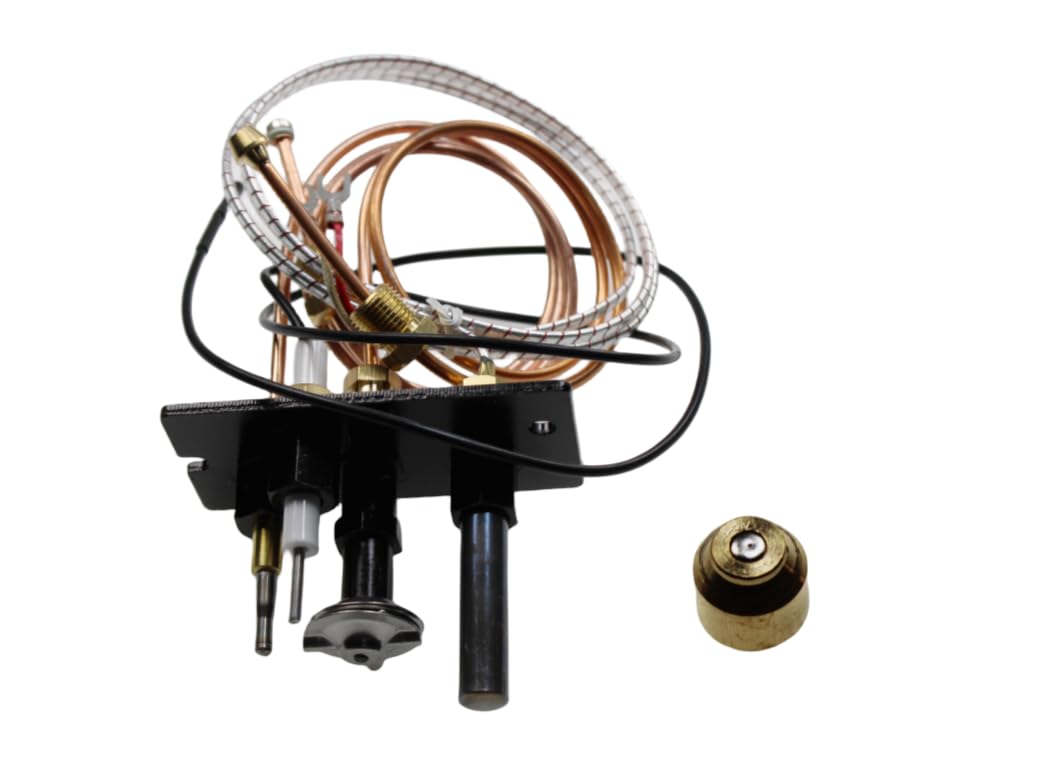 10002264 Pilot Assembly NG Fireplace Replacement of HHT Majestic & VC NG Pilot Assembly for Fireplaces, Fryer with 750mV Thermopile