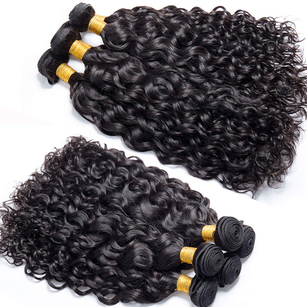 24 Inch Water Wave Single Bundle Human Hair Brazilian Virgin Hair 1 Bundle Water Wave Human Hair Single Bundles Brazilian Virgin Curly Bundle Weave Hair Human Bundles
